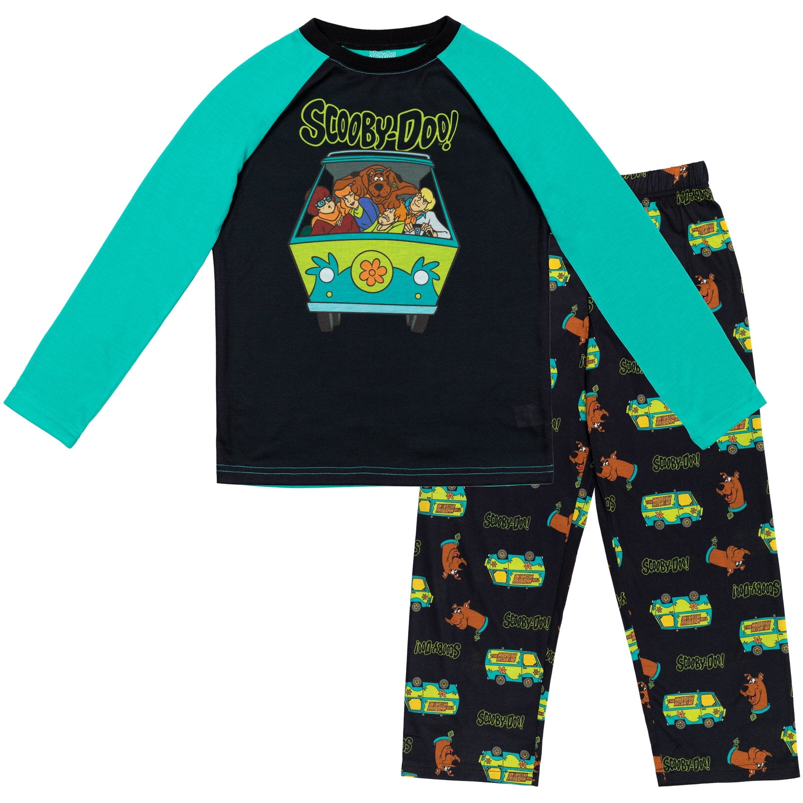 Scooby-Doo Scooby Doo Shaggy Little Boys Pajama Shirt and Pants Sleep Set Little Kid to Big Kid ...