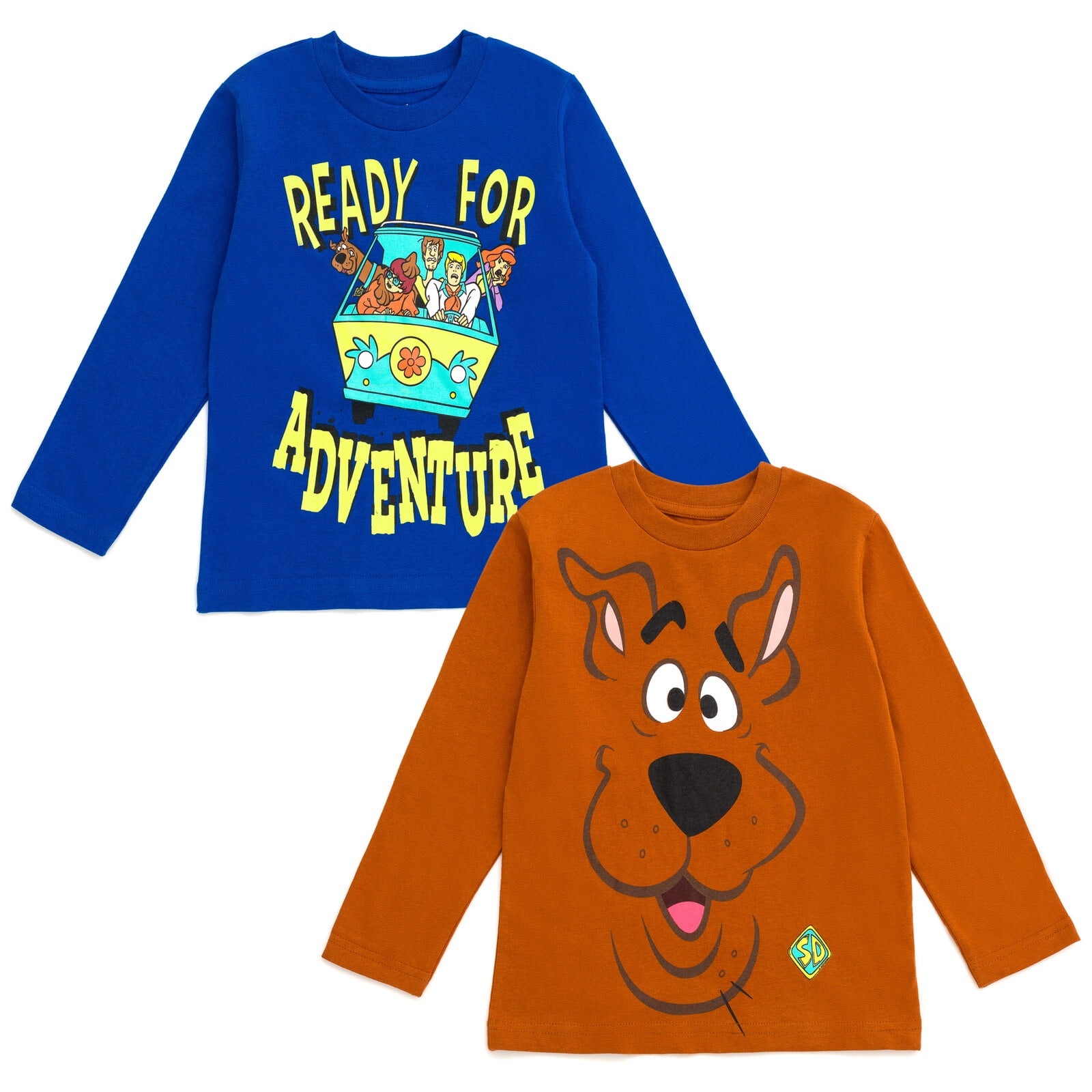 Scooby-Doo Scooby Doo Shaggy Velma Fred Long Sleeve T-Shirt Toddler to ...