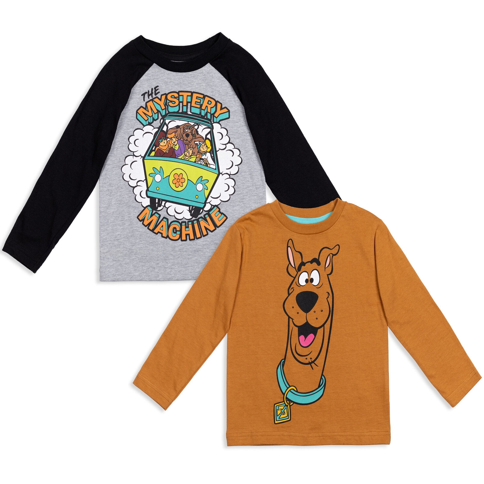 Scooby-Doo Scooby Doo Shaggy Velma Little Boys 2 Pack Long Sleeve T ...