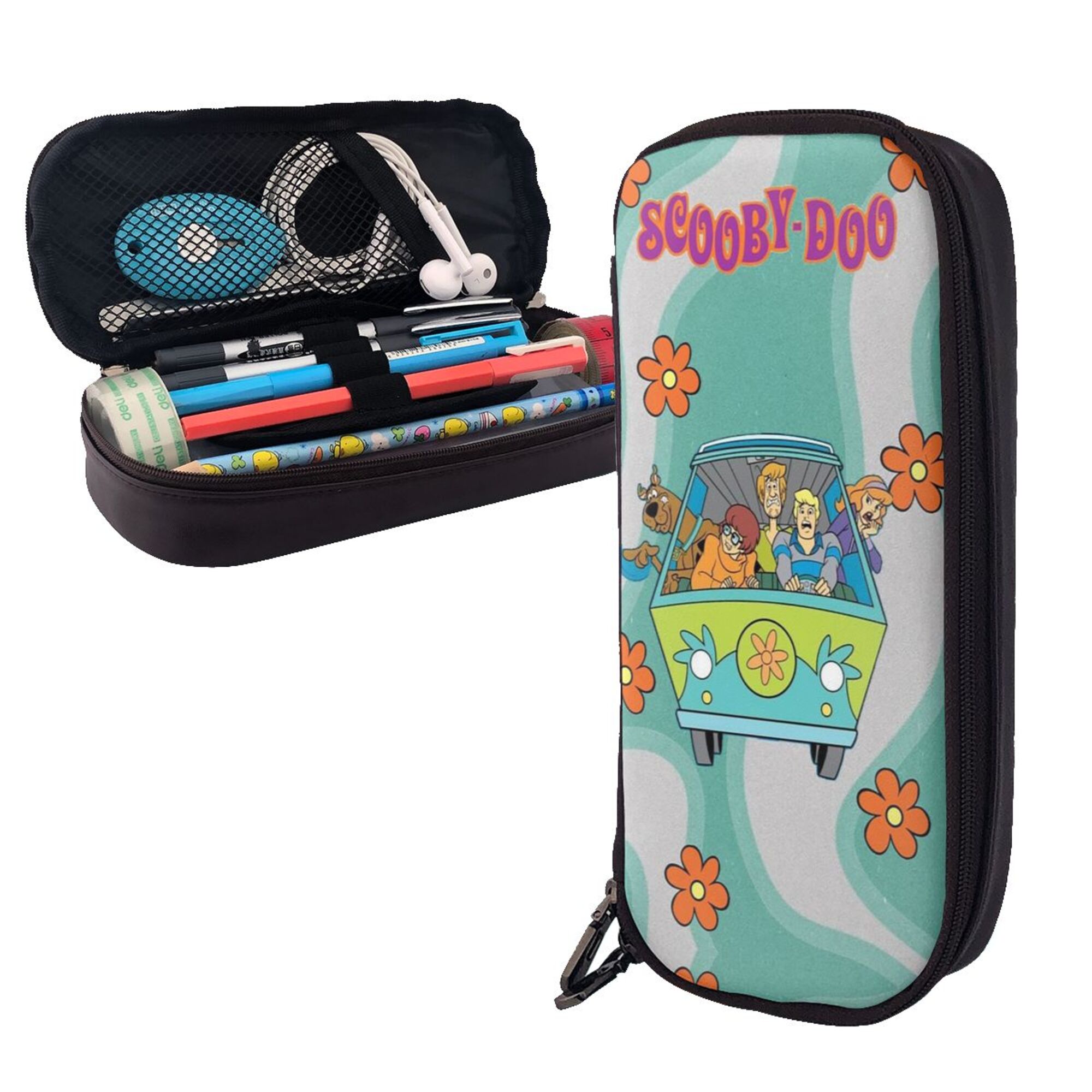 Scooby-Doo Scooby Pencil Case Leather Holder Office Buggy Pouch Zipper ...