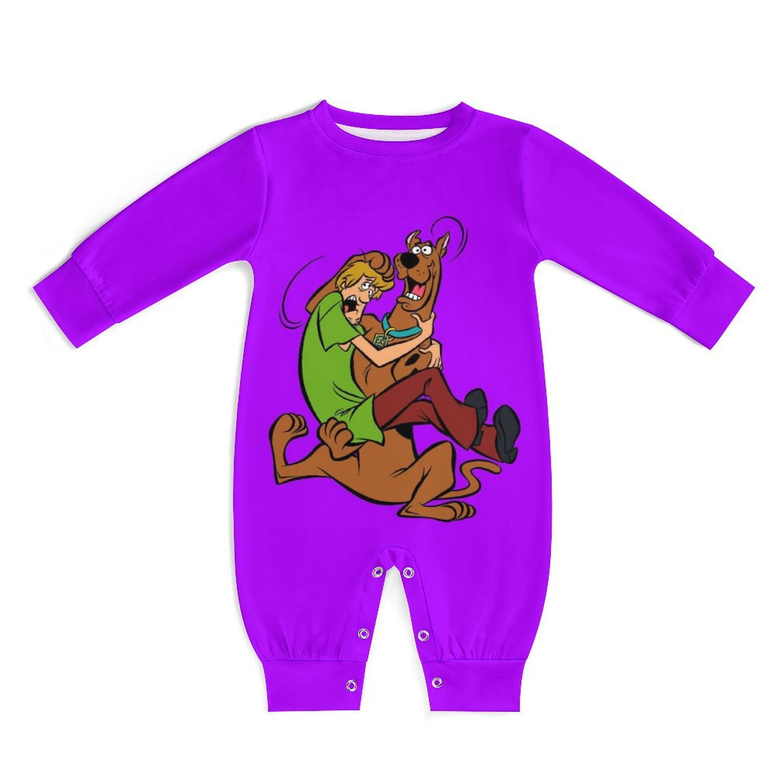 Scooby Doo Shaggy Baby Rompers One-Piece Long Sleeve Jumpsuit Bodysuits ...