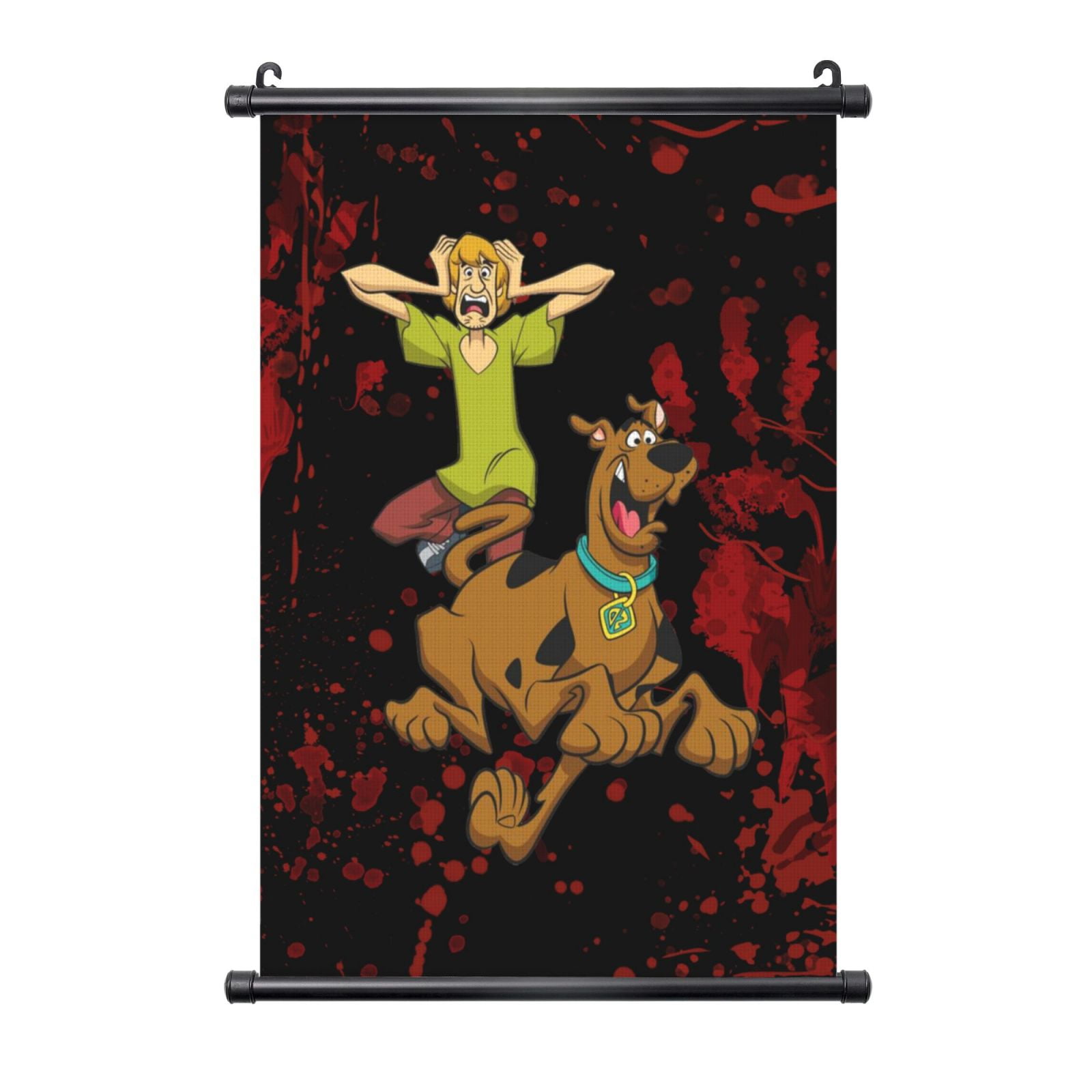 Scooby Doo Shaggy Black Plastic Shaft Hanging Poster Canvas Wall ...