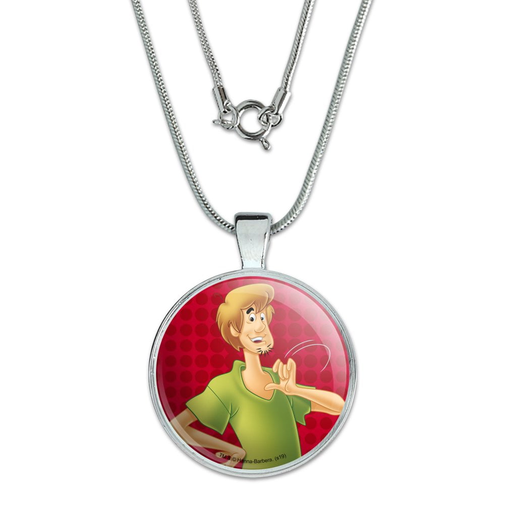 Scooby-Doo Shaggy Character 1" Pendant with Sterling Silver Plated ...