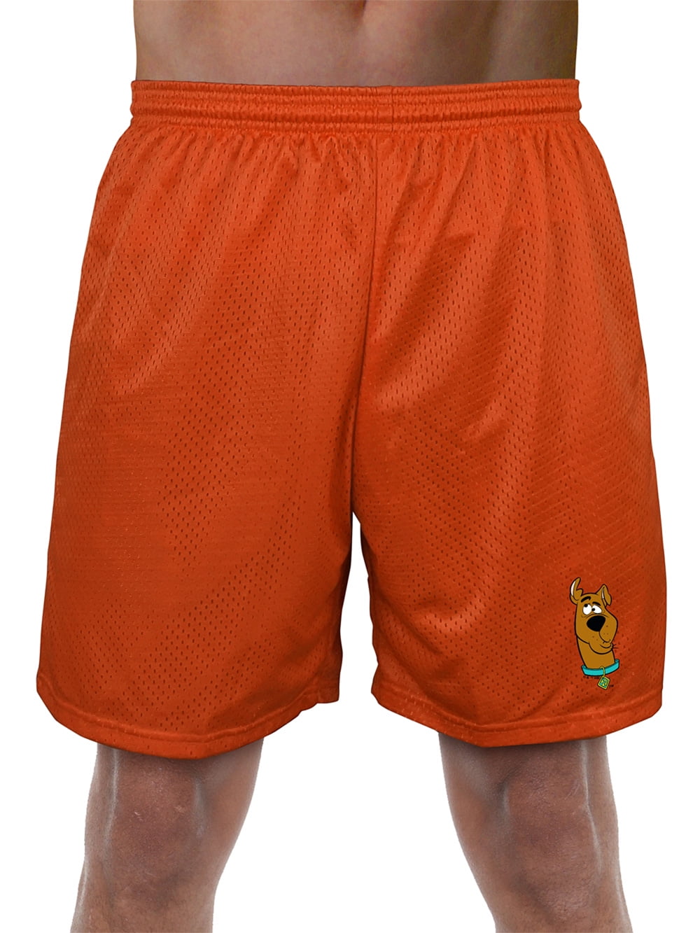 Scooby Doo! Silly Scooby-Doo Mens Lined Mesh Shorts, Orange, Large ...