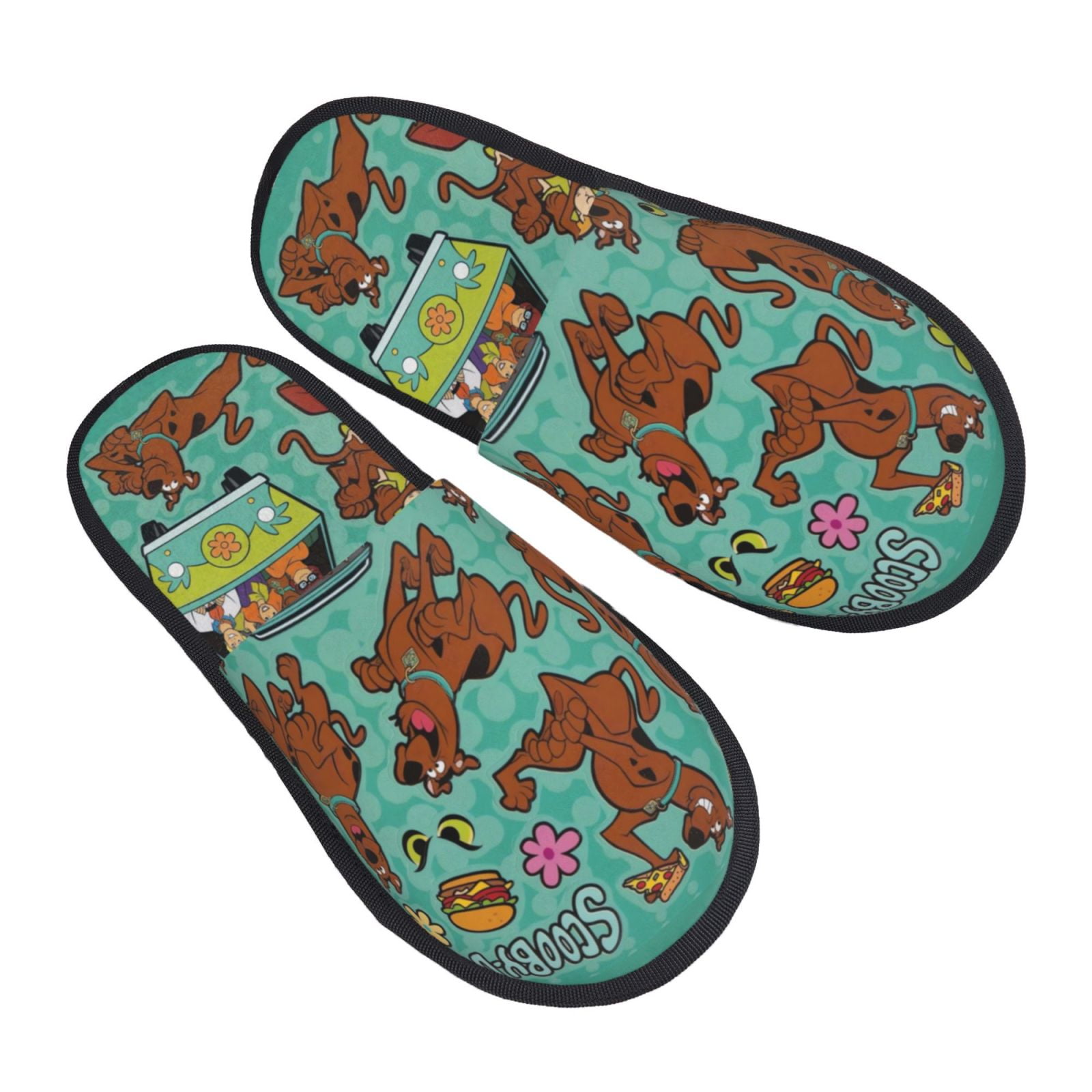 Scooby-Doo Slippers for Women Men Fuzzy House Slippers Winter Anti-slip ...