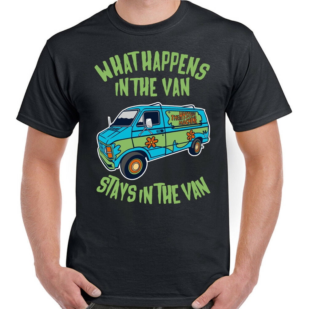 Scooby Doo T-Shirt What Happens In The Van Stays In The Van Mens Funny ...