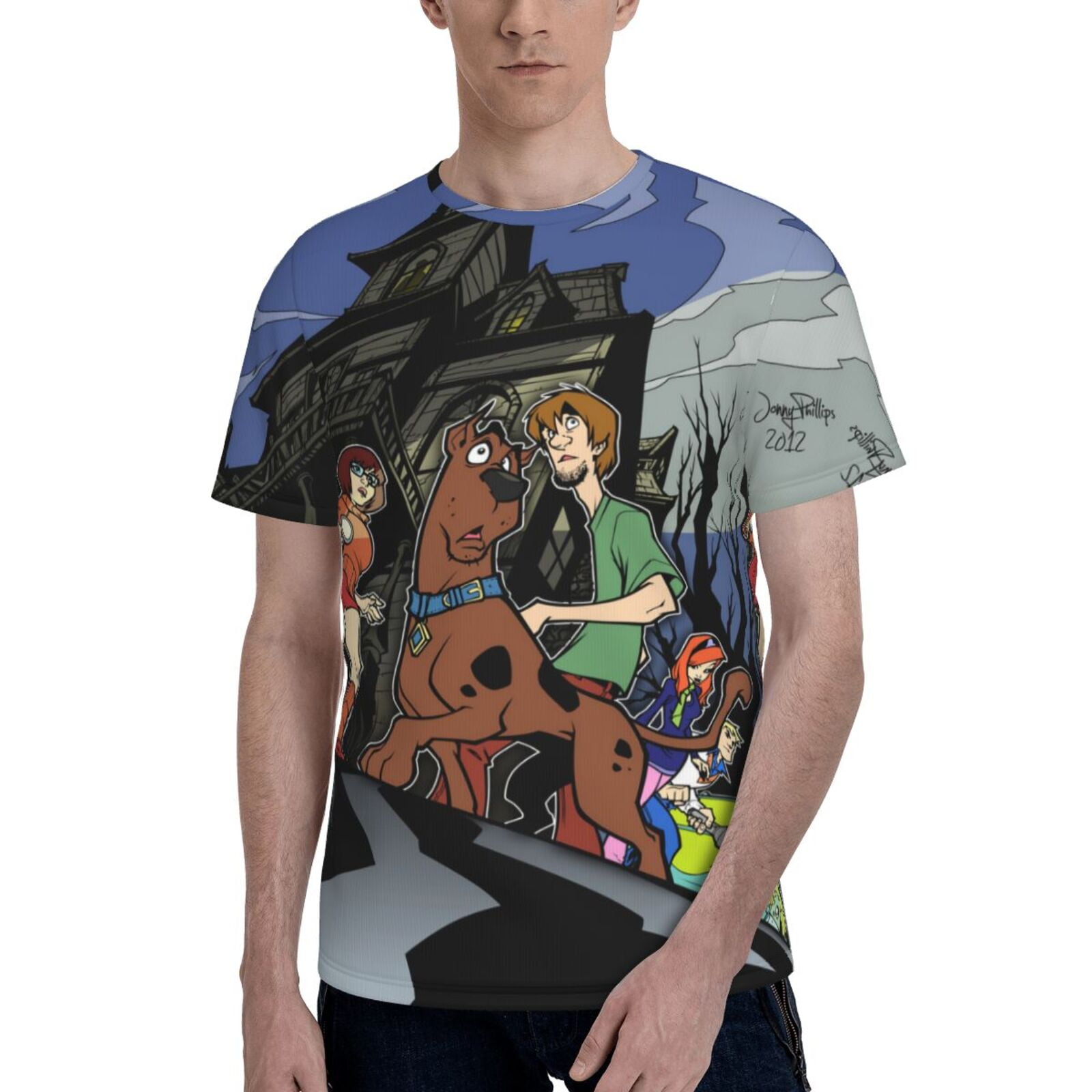 Scooby-Doo T-Shirts 3d Printed Short Sleeve Tee Shirt For Men - Walmart.com