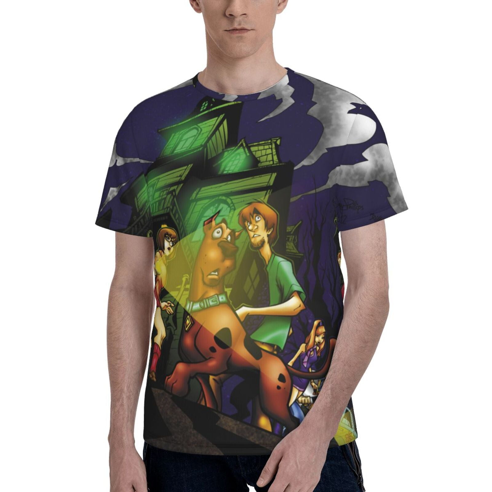 Scooby-Doo T-Shirts 3d Printed Short Sleeve Tee Shirt For Men - Walmart.com