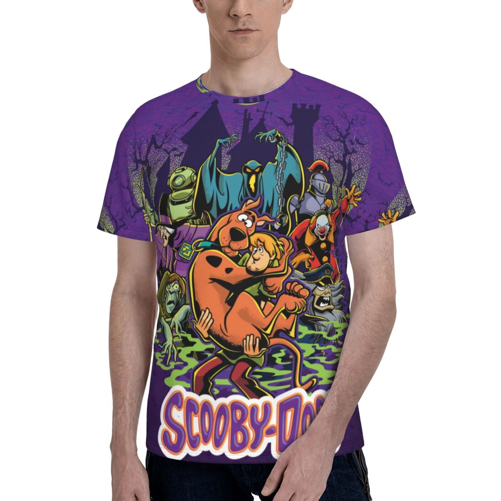 Scooby-Doo T-Shirts 3d Printed Short Sleeve Tee Shirt For Men - Walmart.com
