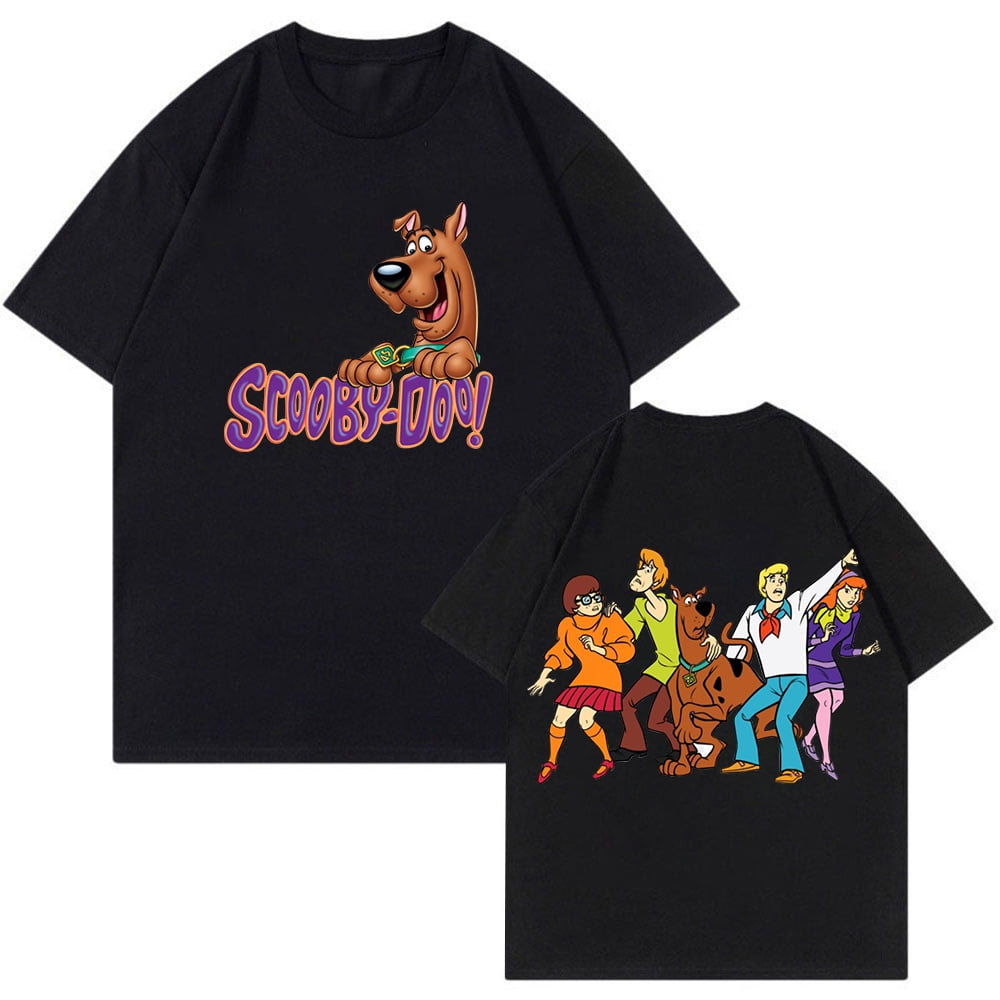 Scooby Doo T-shirt Cartoon Graphic Crewneck Short Sleeve Tee Women Men ...
