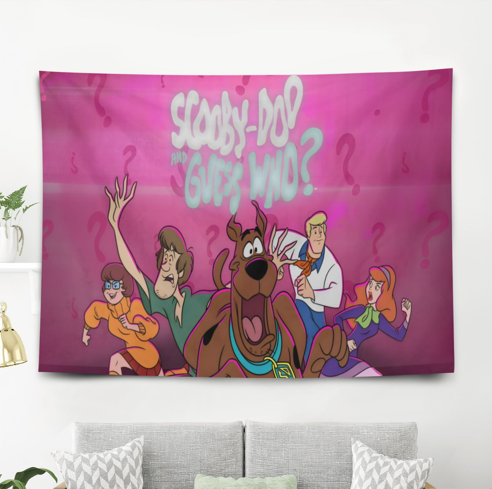 Scooby-Doo Tapestry Gift Wall Hanging Backdrop for Room Bedroom Girls ...