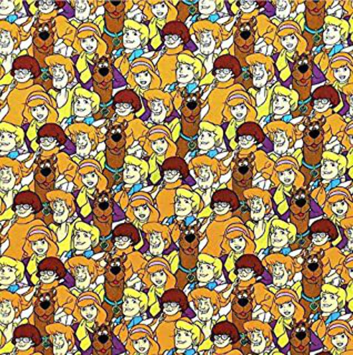 Scooby Doo The Gang Packed Cotton Fabric - Walmart.com