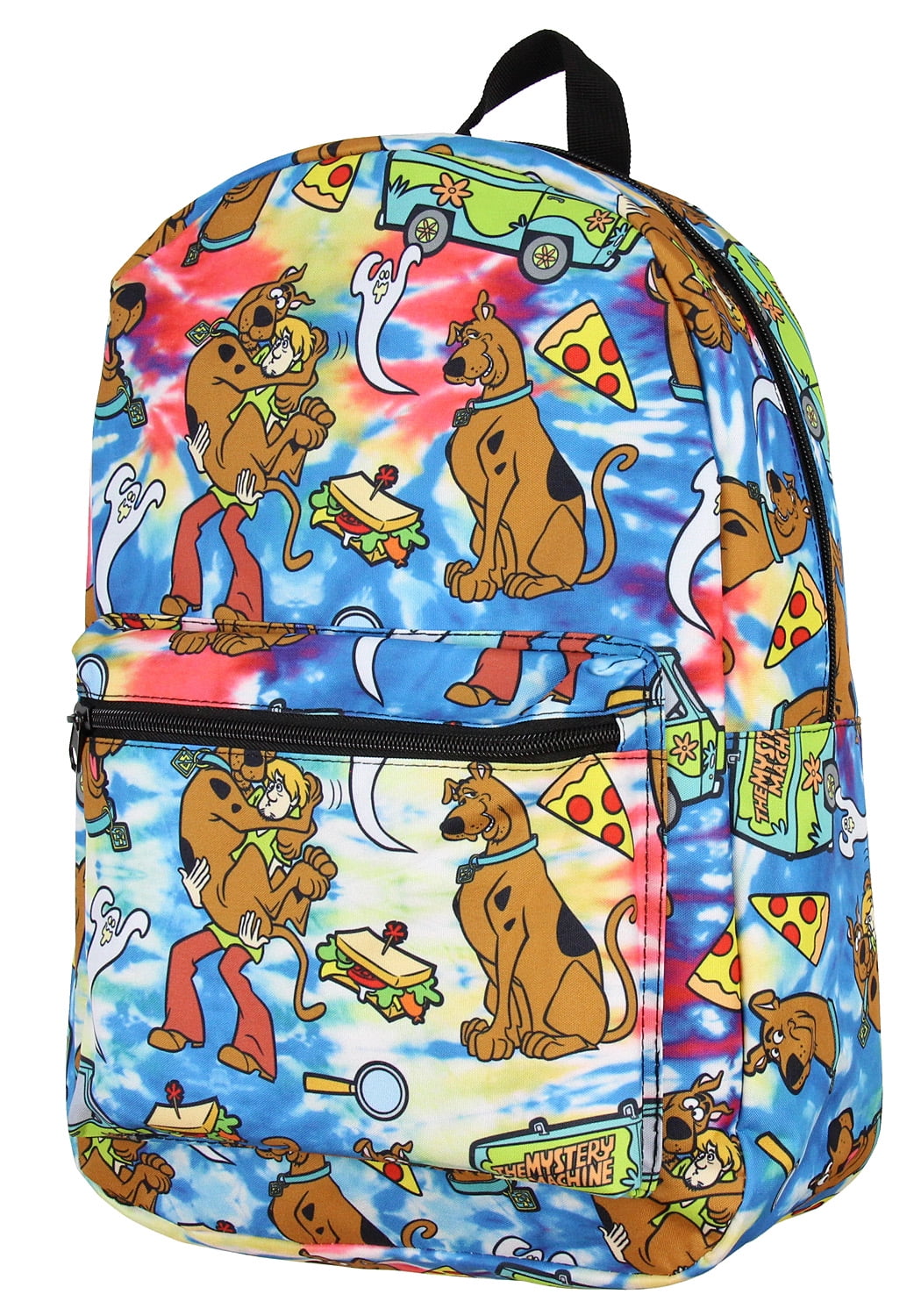 Scooby Doo Themed Allover Design Tie Dye Travel Laptop Backpack 17 ...