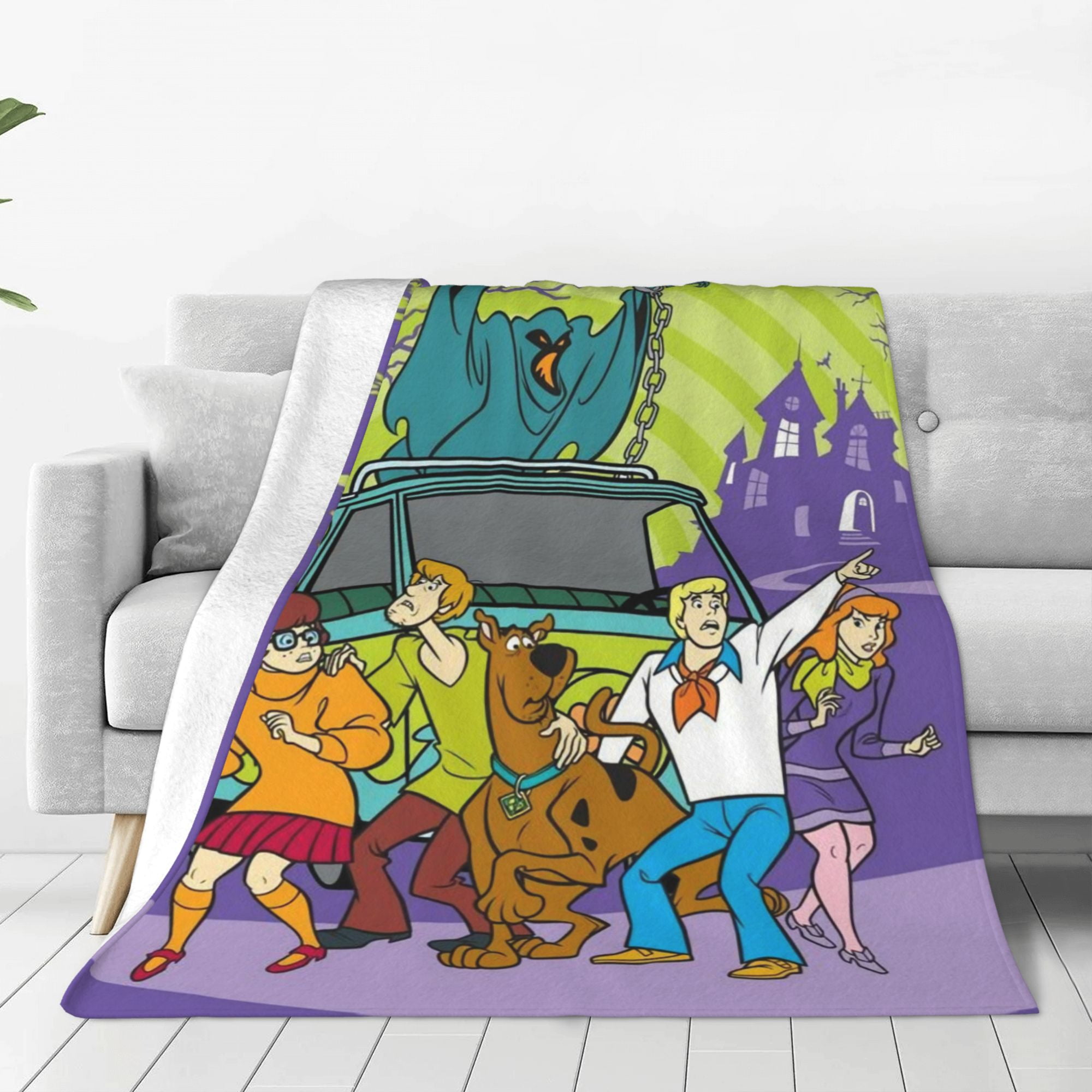 Scooby Doo Throw Blanket Soft Plush Travel Blanket For Bedroom Living ...