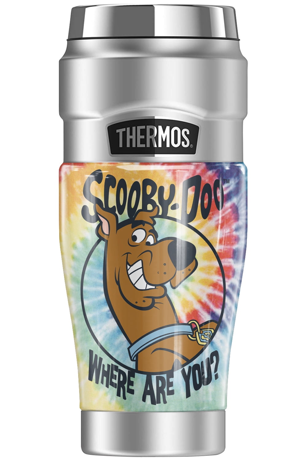 Scooby-Doo Tie Dye THERMOS STAINLESS KING Stainless Steel Travel ...