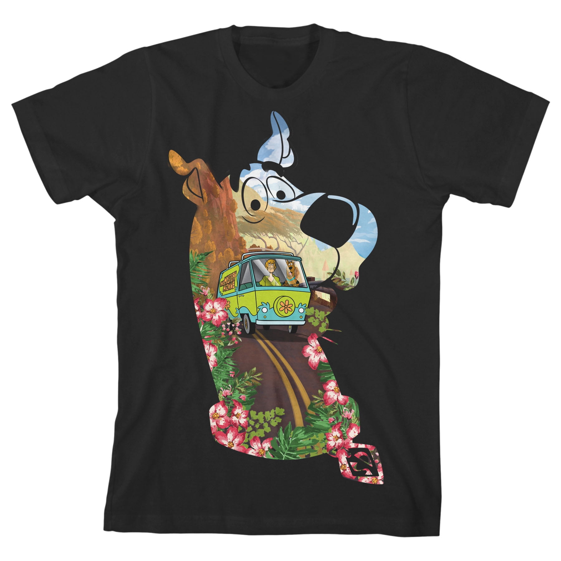 Scooby Doo Trap Graphics Mystery Machine Toddler Boy's Black T-shirt-3T ...