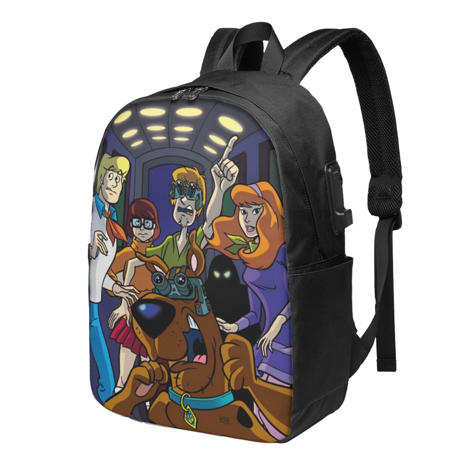 Scooby Doo Travel Laptop Backpack With Usb Port 17 Inch Multi-Purpose ...