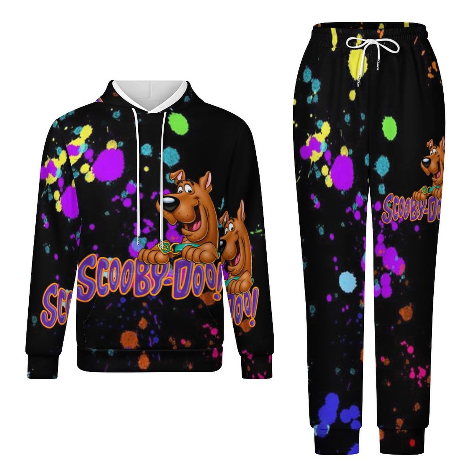 Scooby Doo Unisex Hoodies And Sweatpants Set Sweatshirts Jogger Pants ...