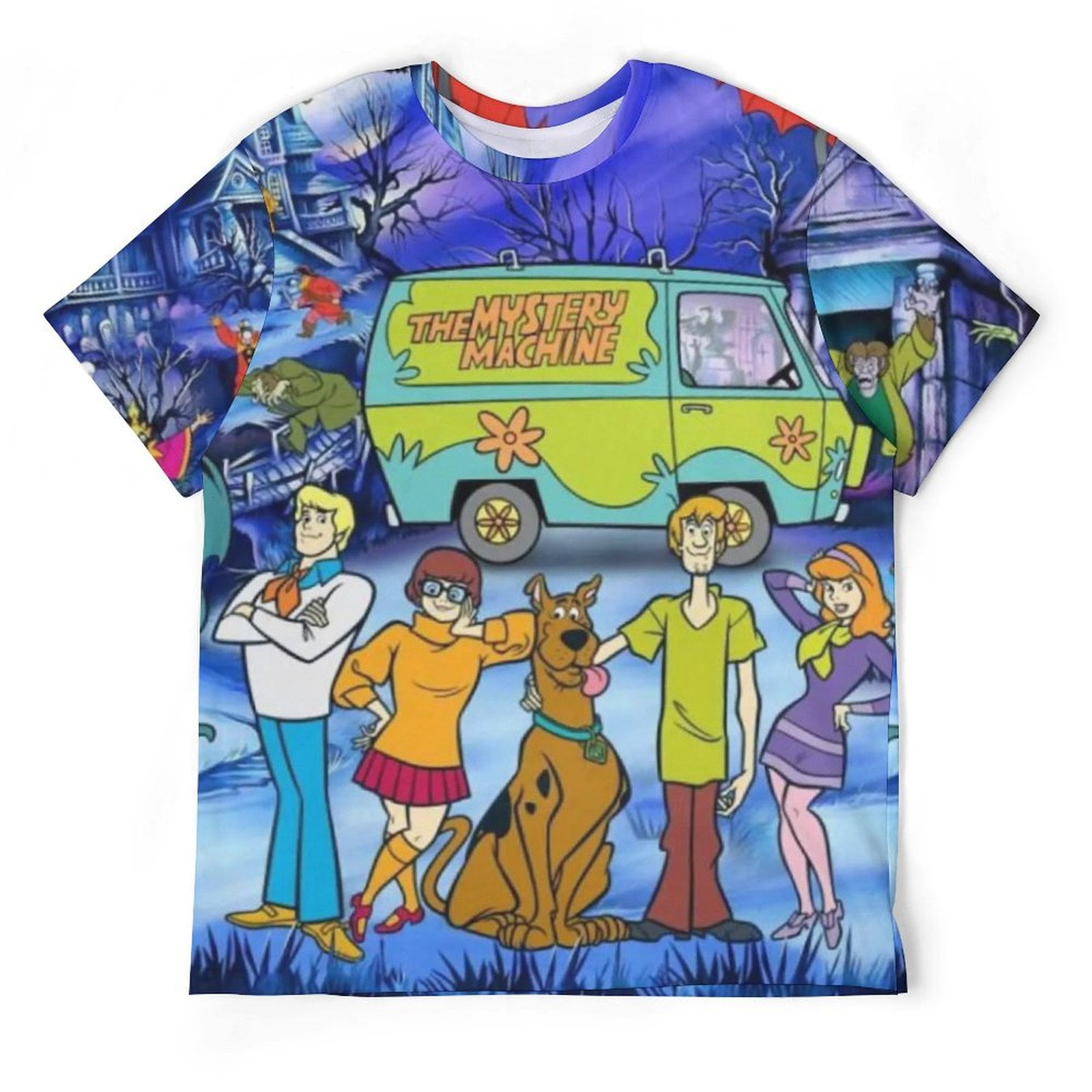 Scooby Doo Unisex Short Sleeve T Shirt Daily Novelty 3D Printed T ...