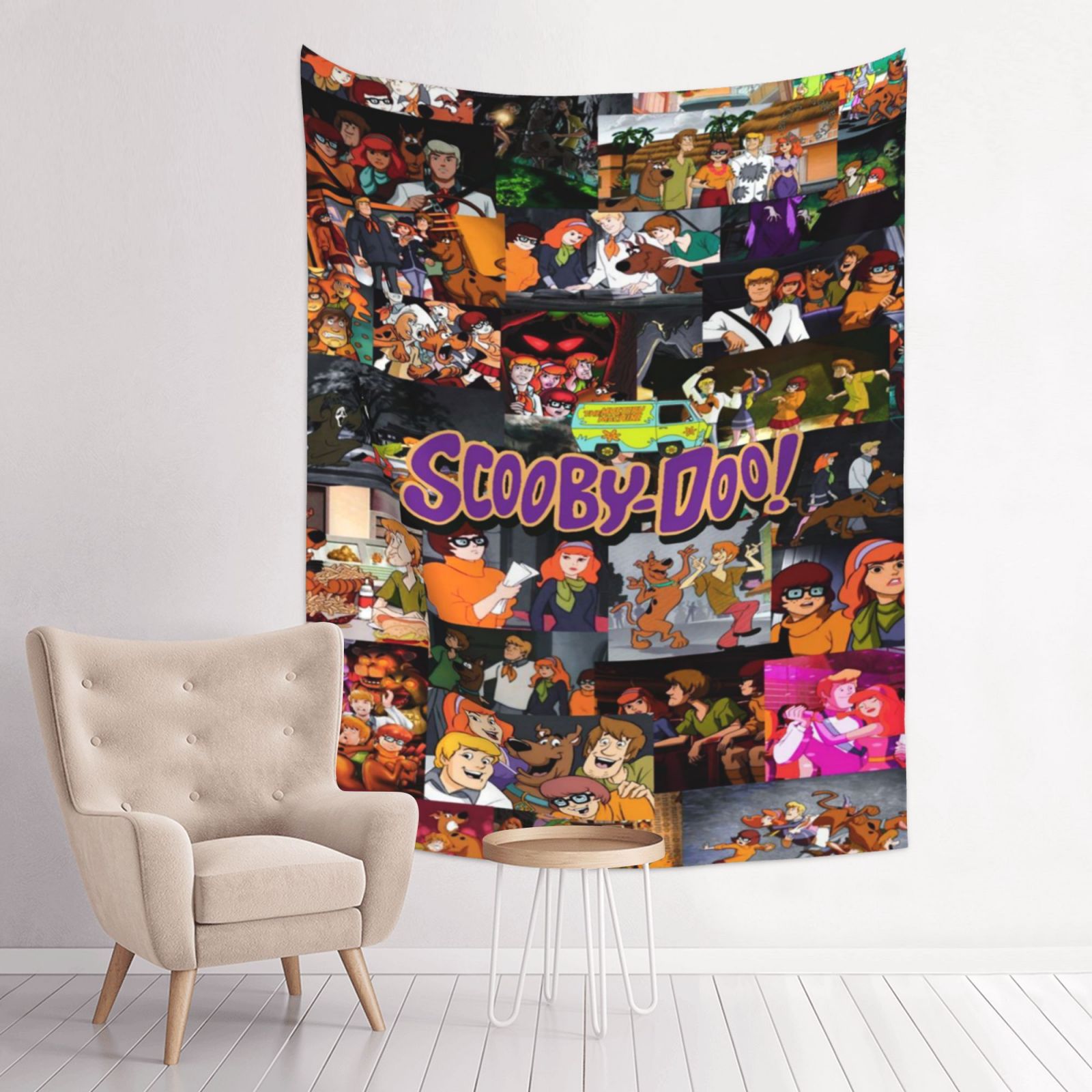 Scooby Doo Wall Tapestry Anime Poster For Bedroom Aesthetics Funny Room ...