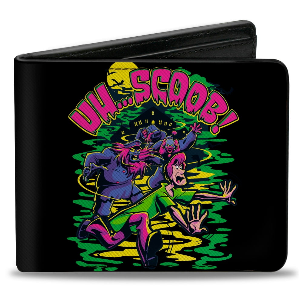 Scooby Doo Wallet, Bifold, Scooby Doo Monsters Chasing Shaggy Uh Scoob ...