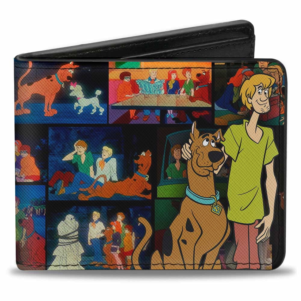 Scooby Doo Wallet, Bifold, Scooby Doo Shaggy Pose Scene Blocks Scooby ...