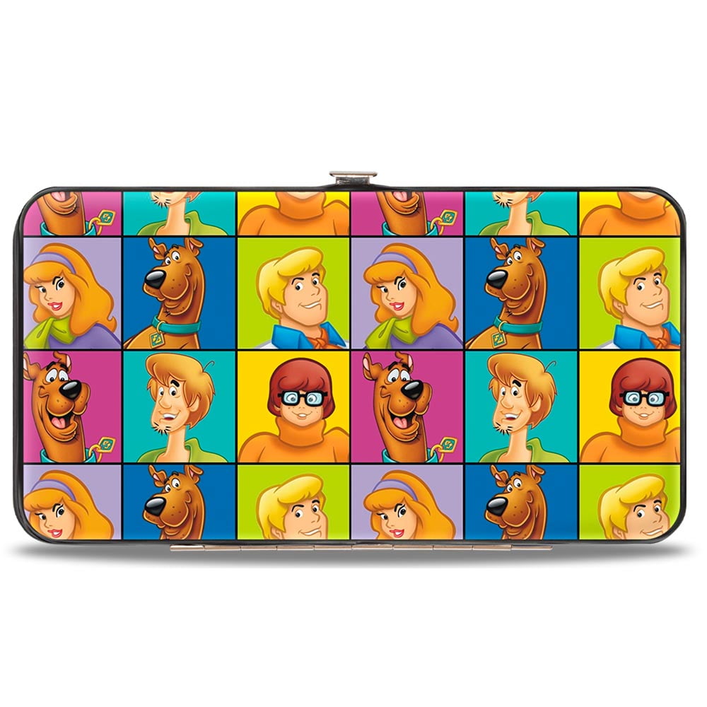 Scooby Doo Wallet, Hinged, Scooby Doo Character Face Blocks Multi Color ...