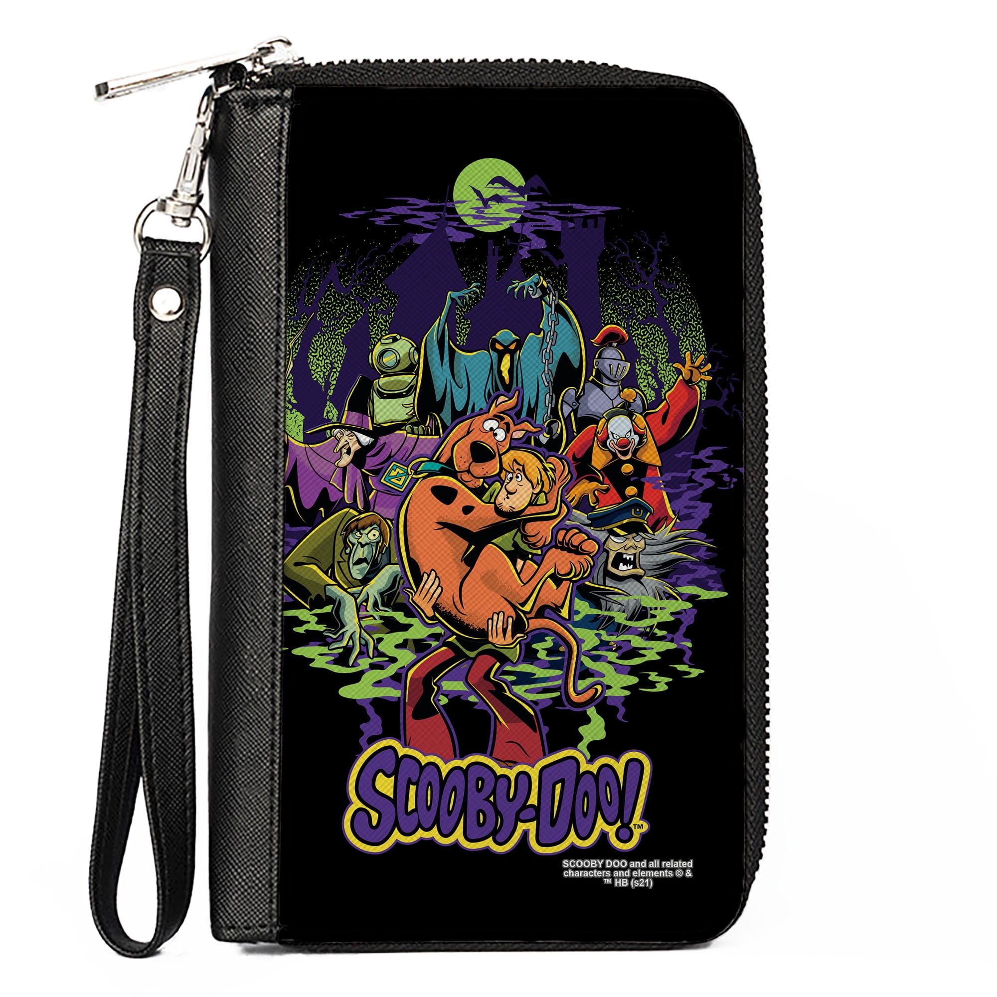 Scooby Doo Wallet, Zip Around, Shaggy Carrying Scooby Doo with Monsters ...