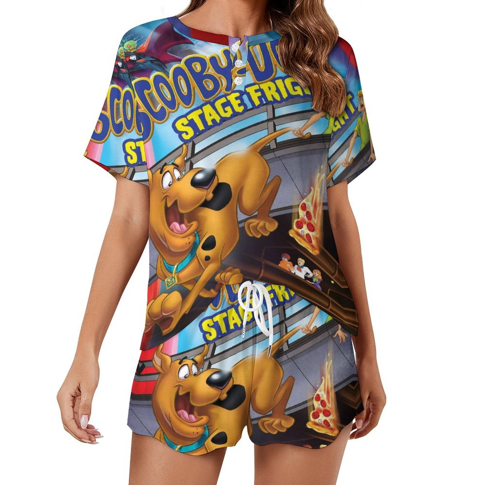 Scooby-Doo Women Pajamas Set Loungewear Sleepwear 2 Piece PJ Sets ...