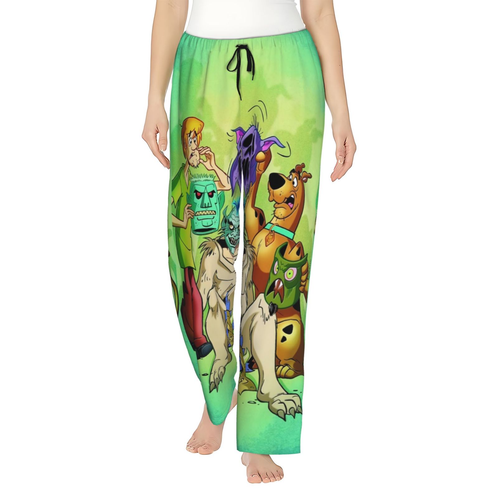 Scooby Doo Women's Pajama Pants Comfy All Over Print Lounge Pants Girls ...