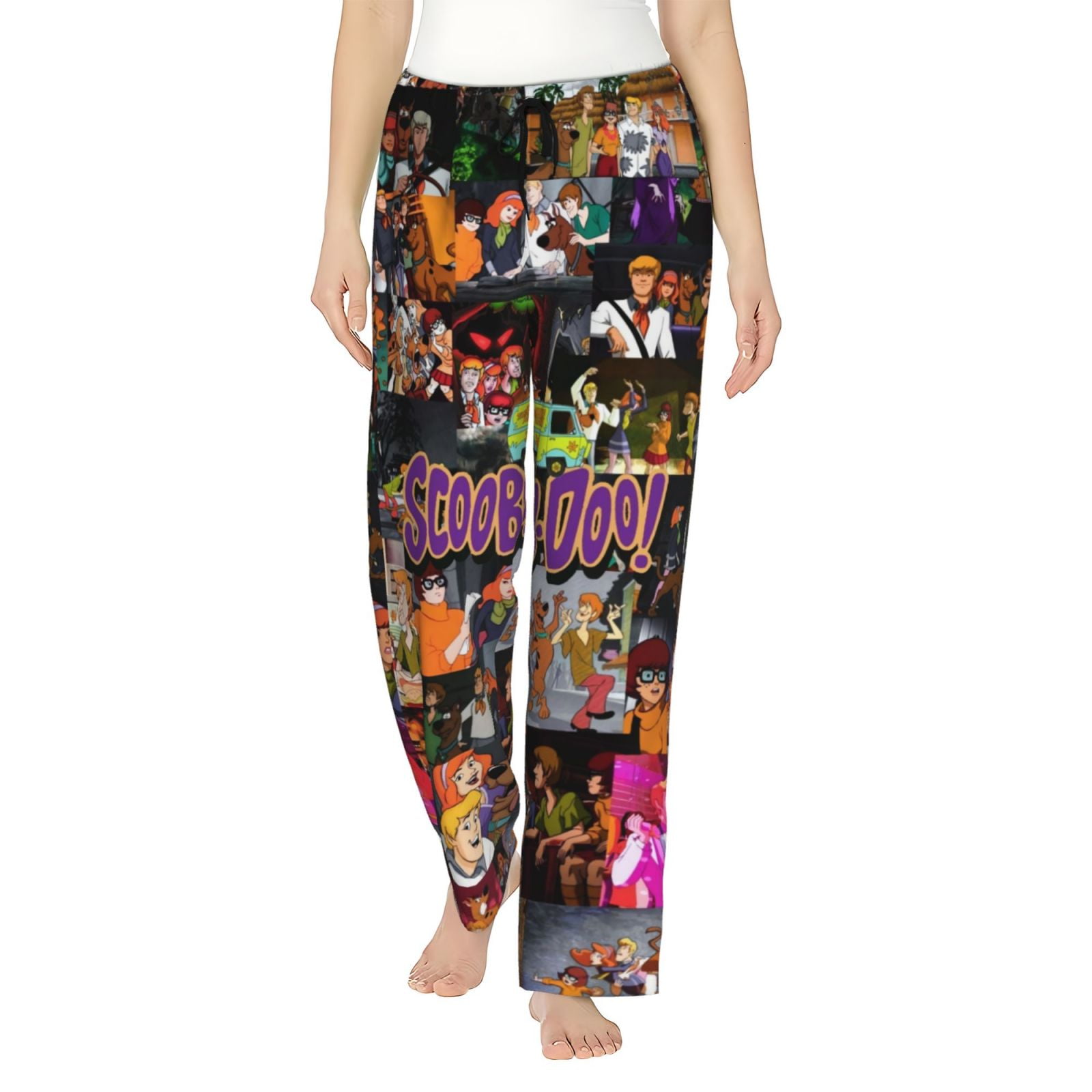 Scooby Doo Women's Pajama Pants Funny All Over Print Adult Lounge Sleep ...