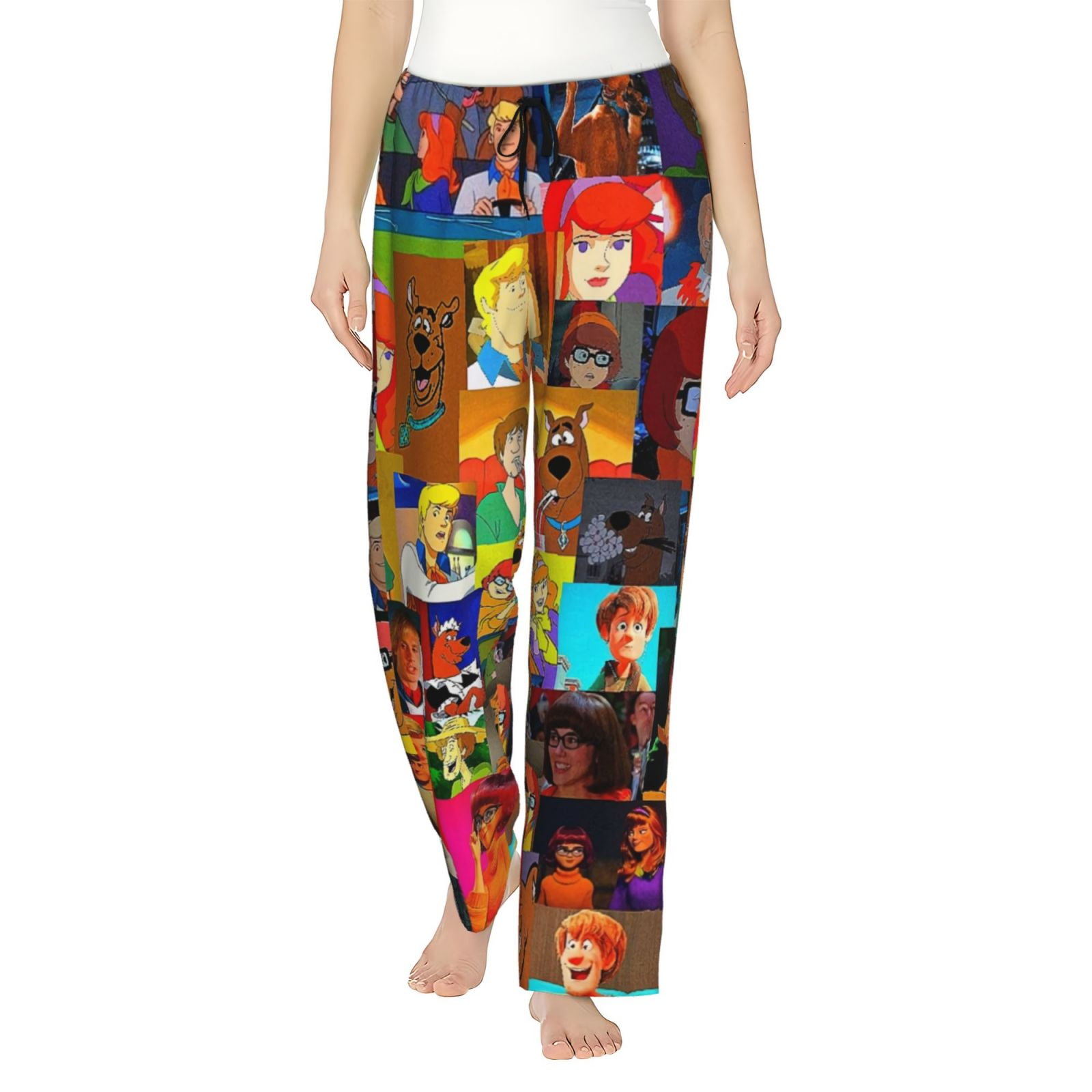 Scooby Doo Women's Pajama Pants Funny All Over Print Adult Lounge Sleep ...