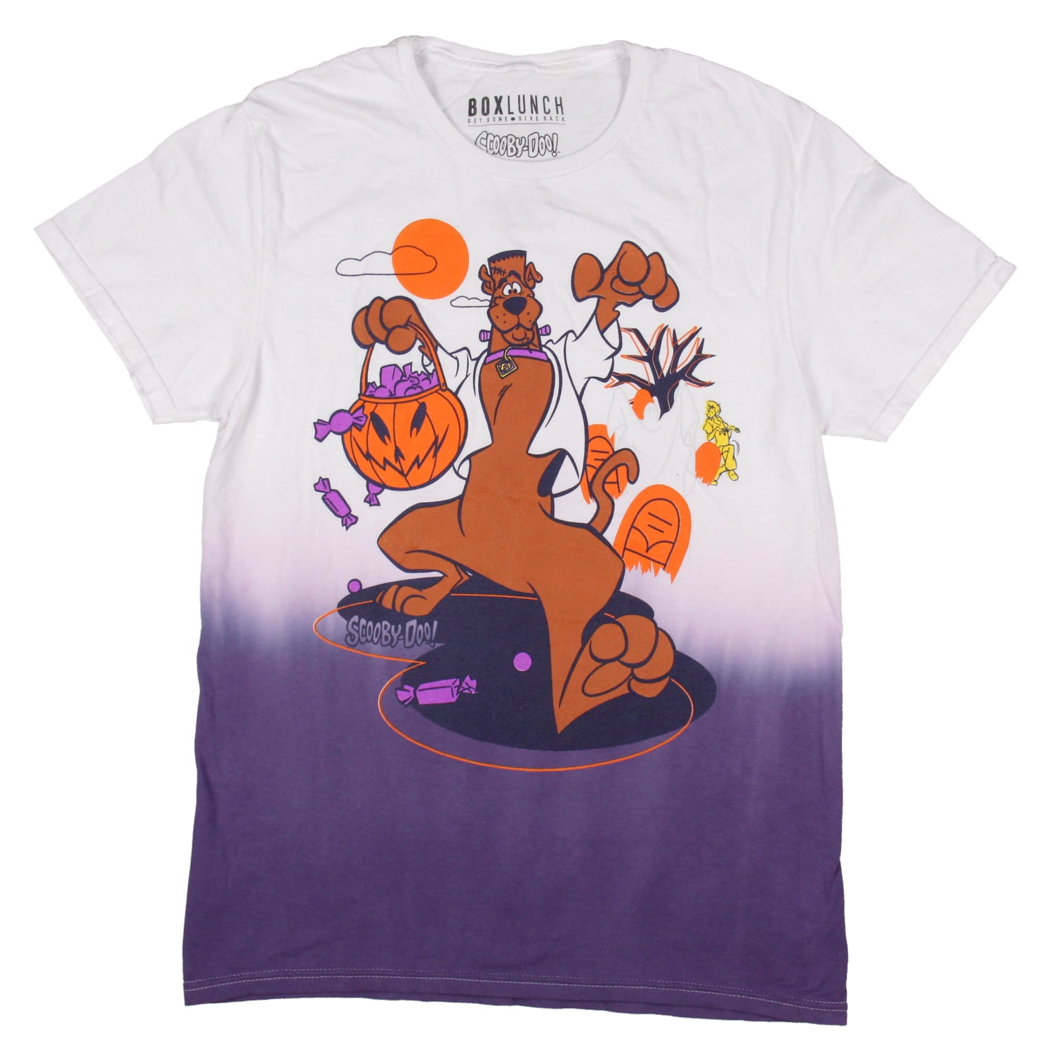 Scooby-Doo Women's Trick-Or-Treat Scooby Dip-Dye Graphic Print T-Shirt ...