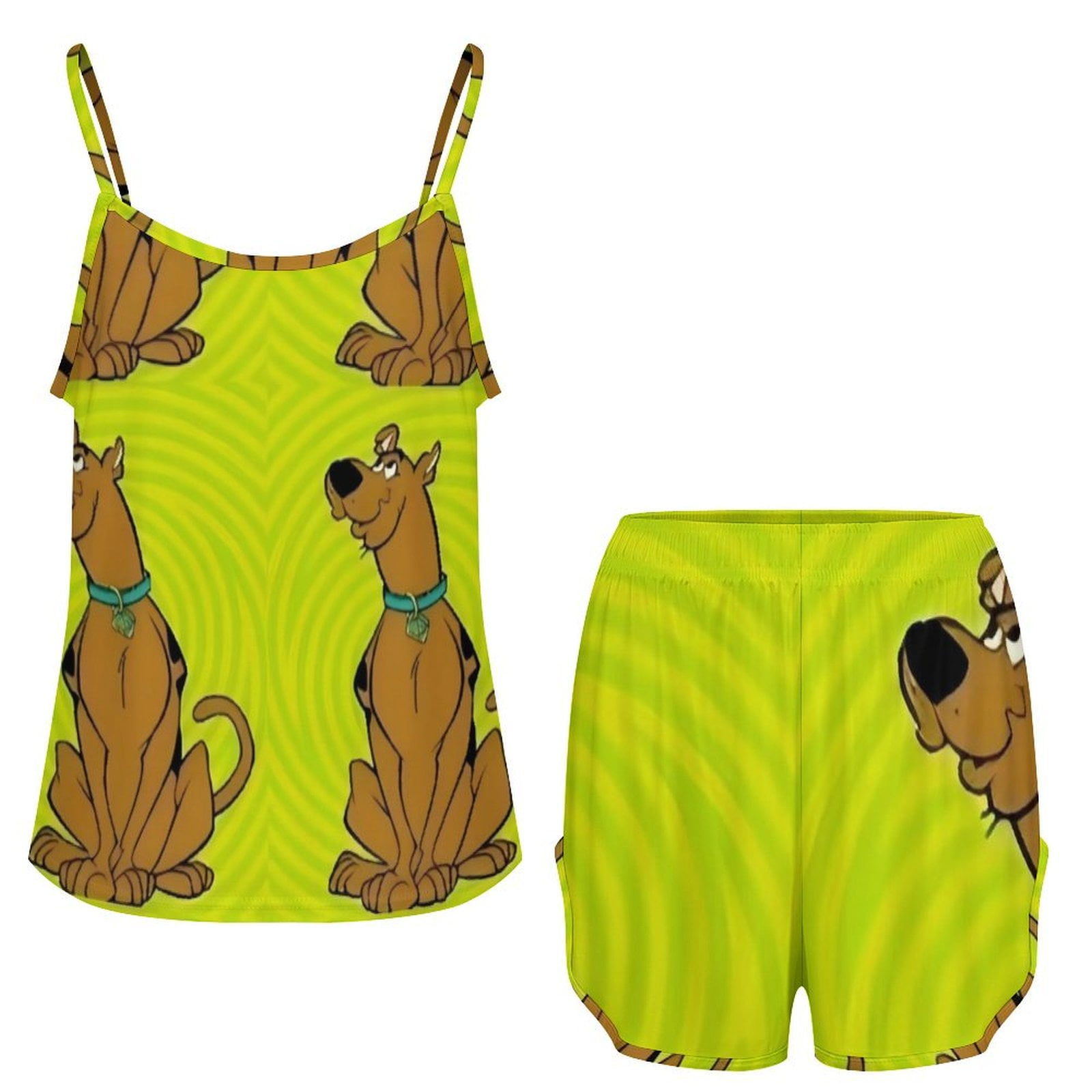 Scooby Doo Women's pajamas ice silk suspender set M - Walmart.com