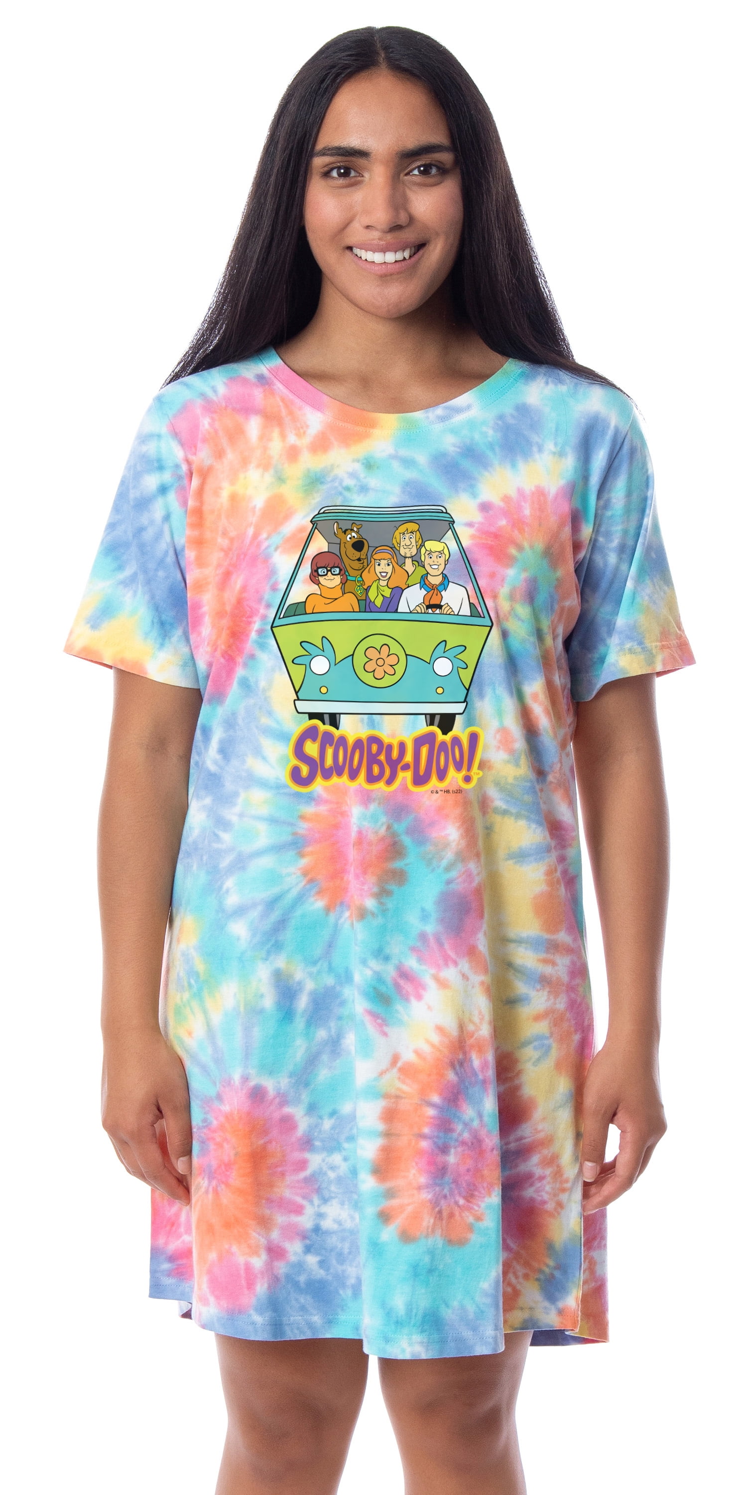 Scooby-Doo Womens' The Gang Mystery Machine Nightgown Sleep Pajama ...