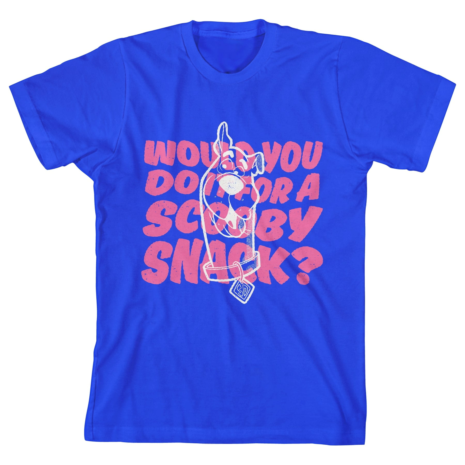 Scooby Doo Would You Do It For a Scooby Snack? Youth Royal Blue Graphic ...