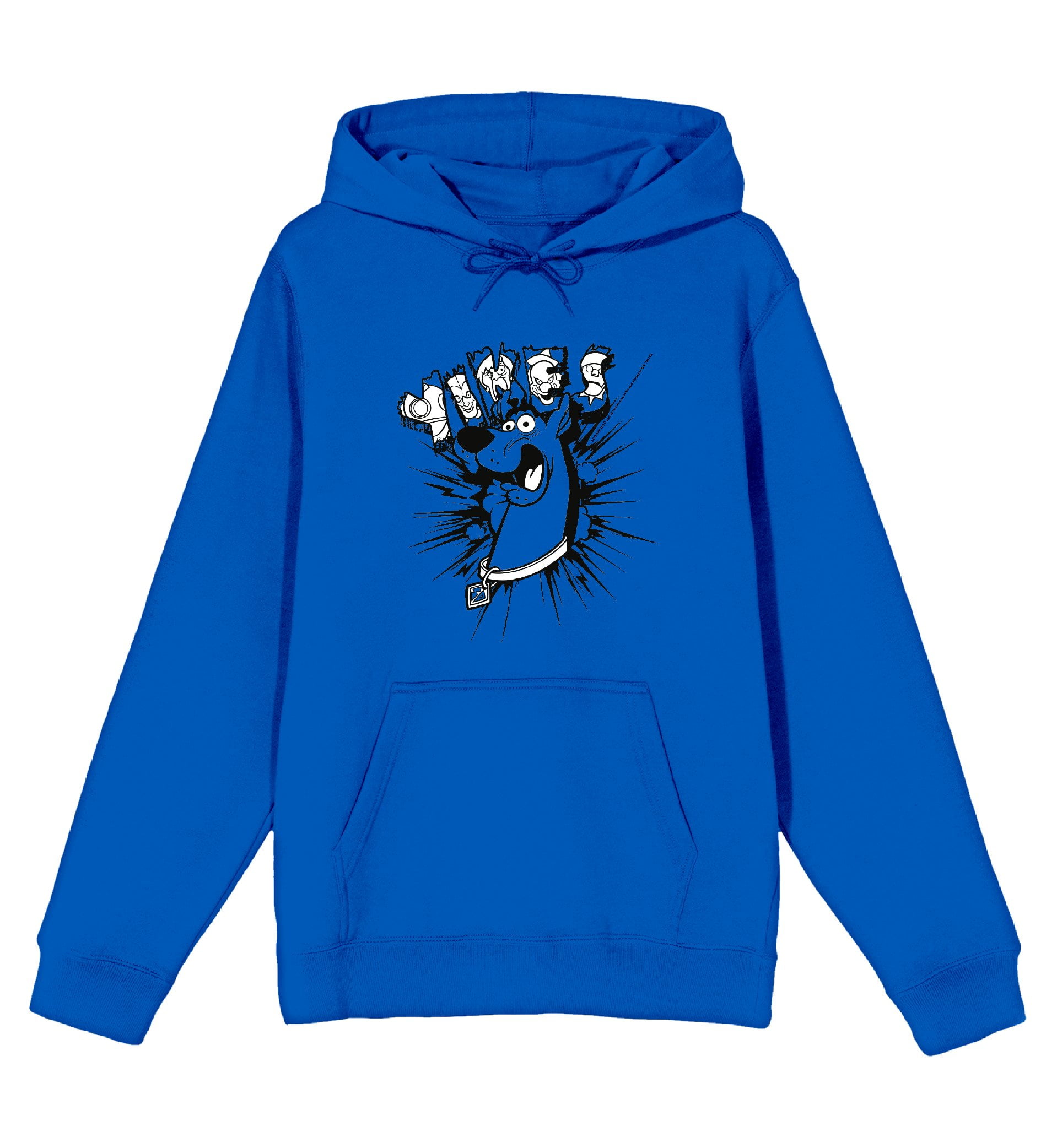 Scooby-Doo Yikes Adult Blue Long Sleeve Hoodie-XXL - Walmart.com
