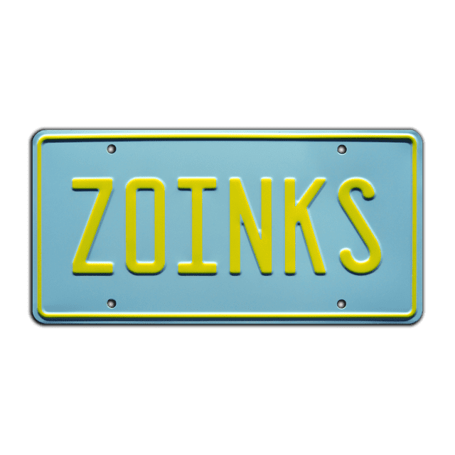 Scooby-Doo | ZOINKS | Metal Stamped License Plate - Walmart.com