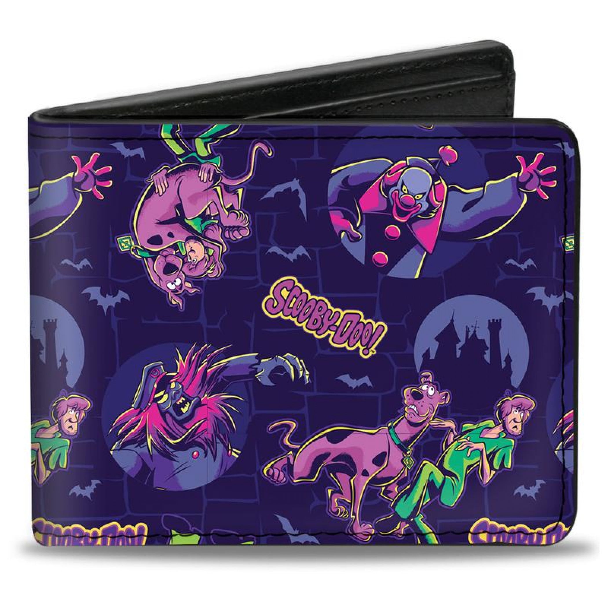 Scooby Doo Wallet, Bifold, Scooby Doo and Shaggy and Ghost Clown Poses ...