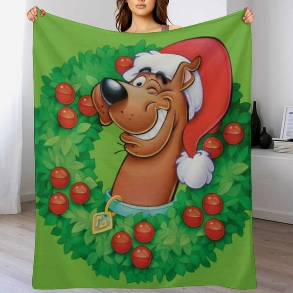 Scooby Doo comfortable warm and soft Christmas blanket perfect for the office travel home and ...