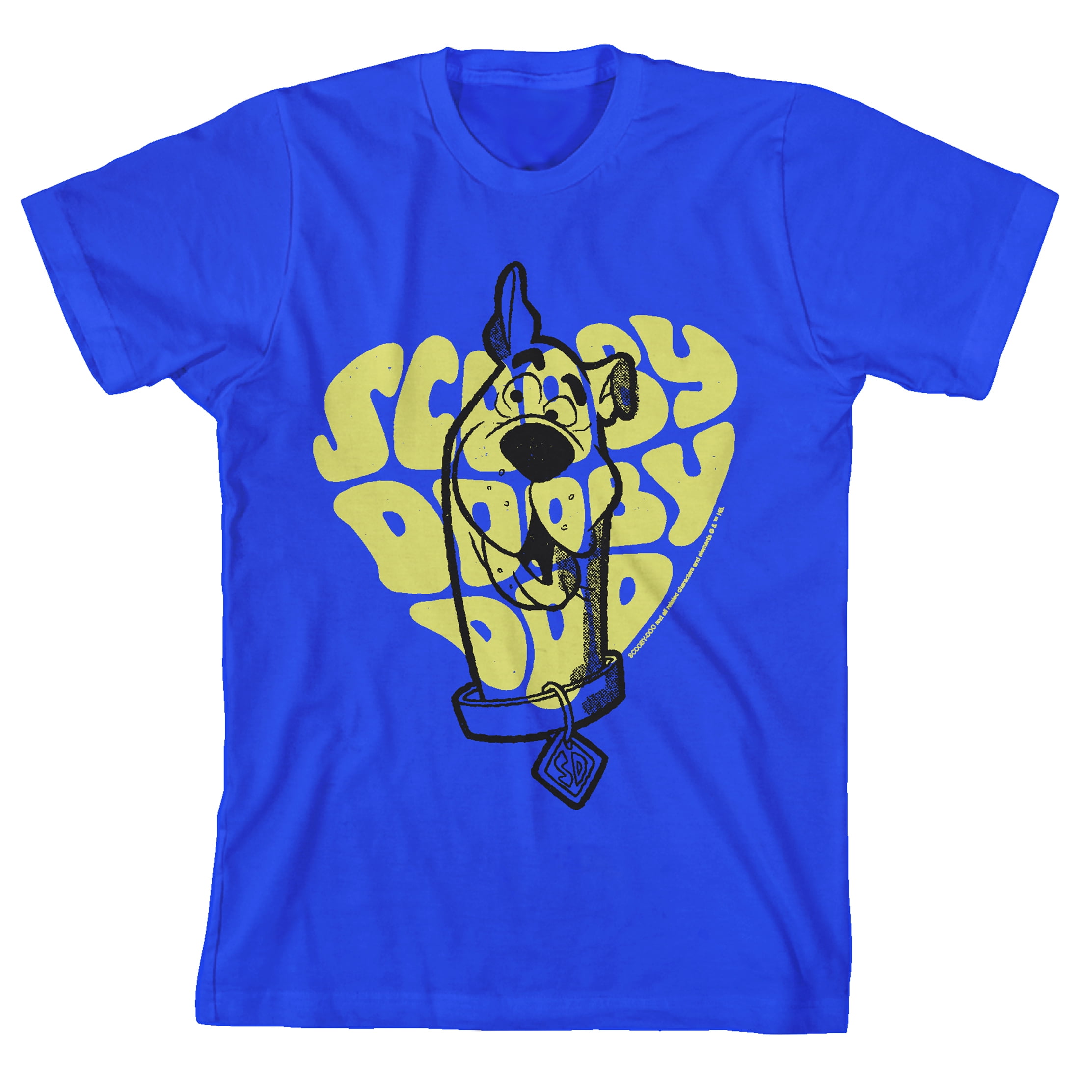 Scooby Dooby Doo Youth Royal Blue Short Sleeve Crew Neck Tee-Small ...