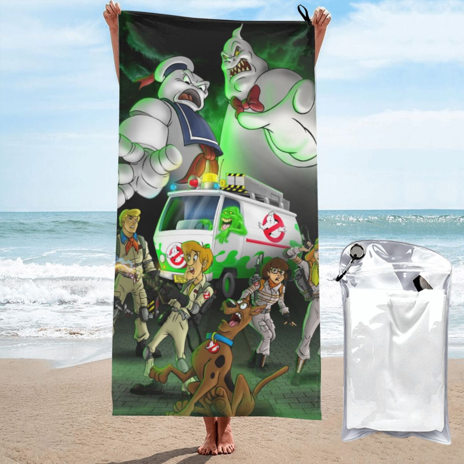 Scooby Ghostbusters Quick Dry Bath Towel Lightweight Soft Absorbent ...