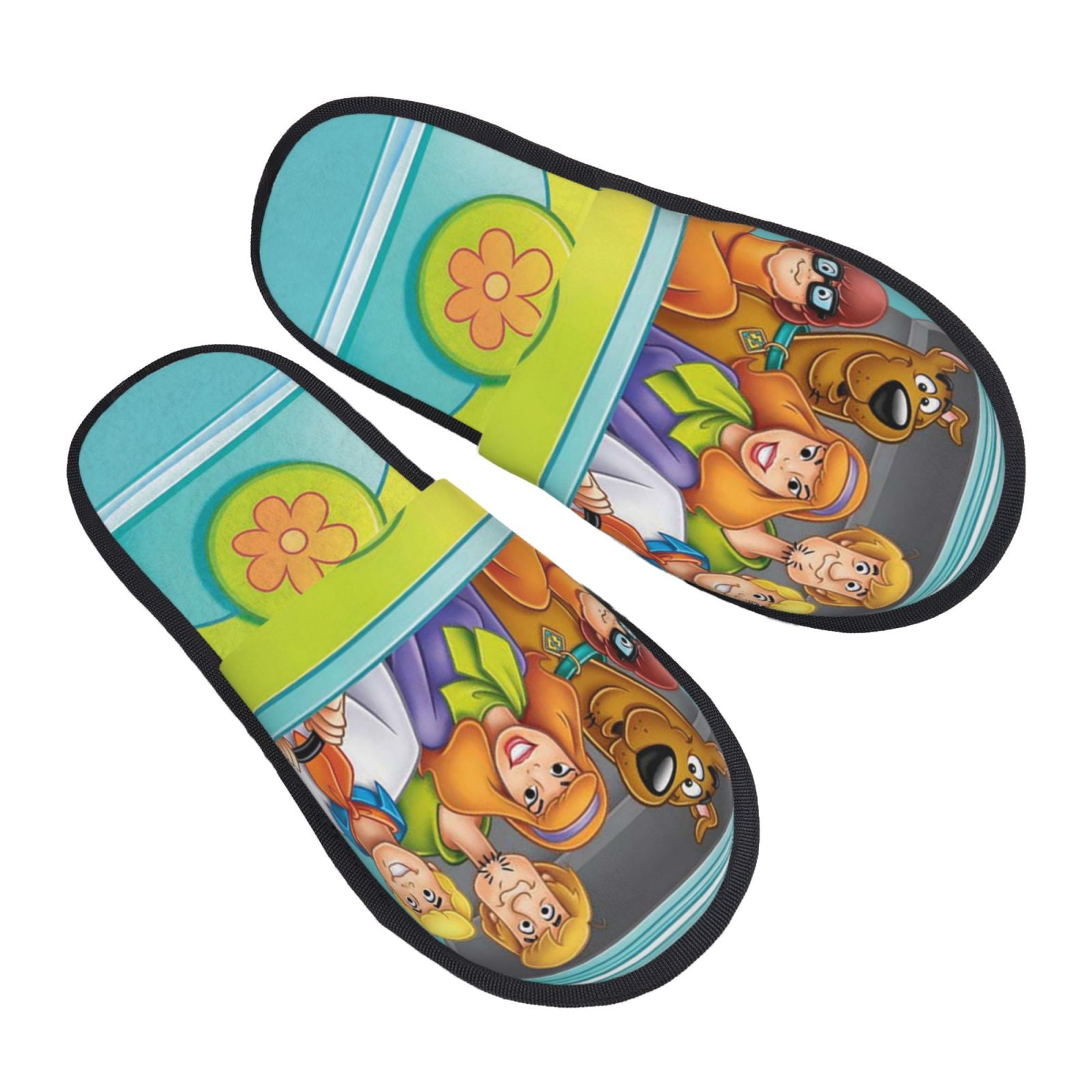 Scooby Mystery Machine House Slippers Slip-On Indoor Memory Foam House ...