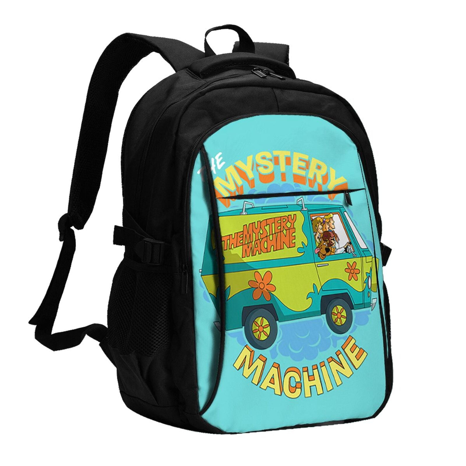 Scooby Mystery Machine Large Travel Laptop Backpack With Usb Charging ...