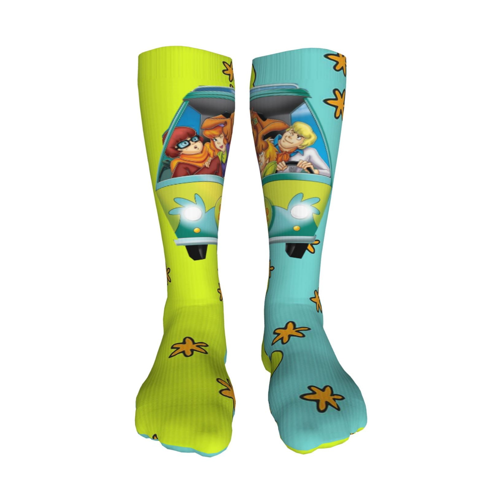 Scooby Mystery Machine Unisex Long Knee Thigh Compression Crew Socks ...