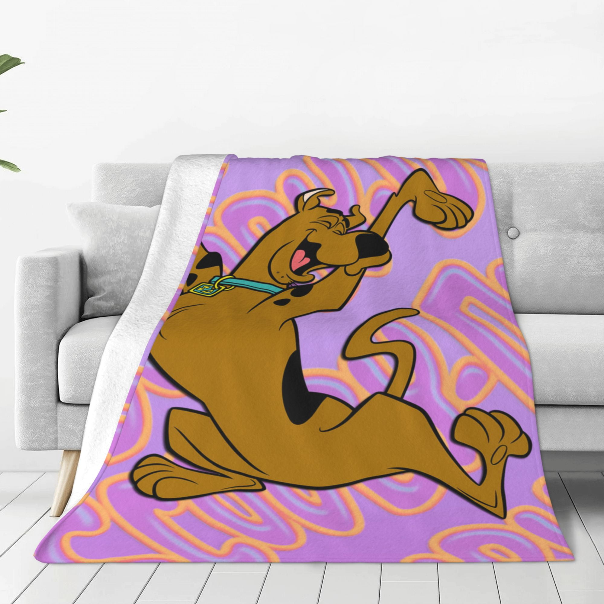 Scooby Scoob Dog Soft Lightweight Bed Blankets Plush Fuzzy Cozy Blanket ...