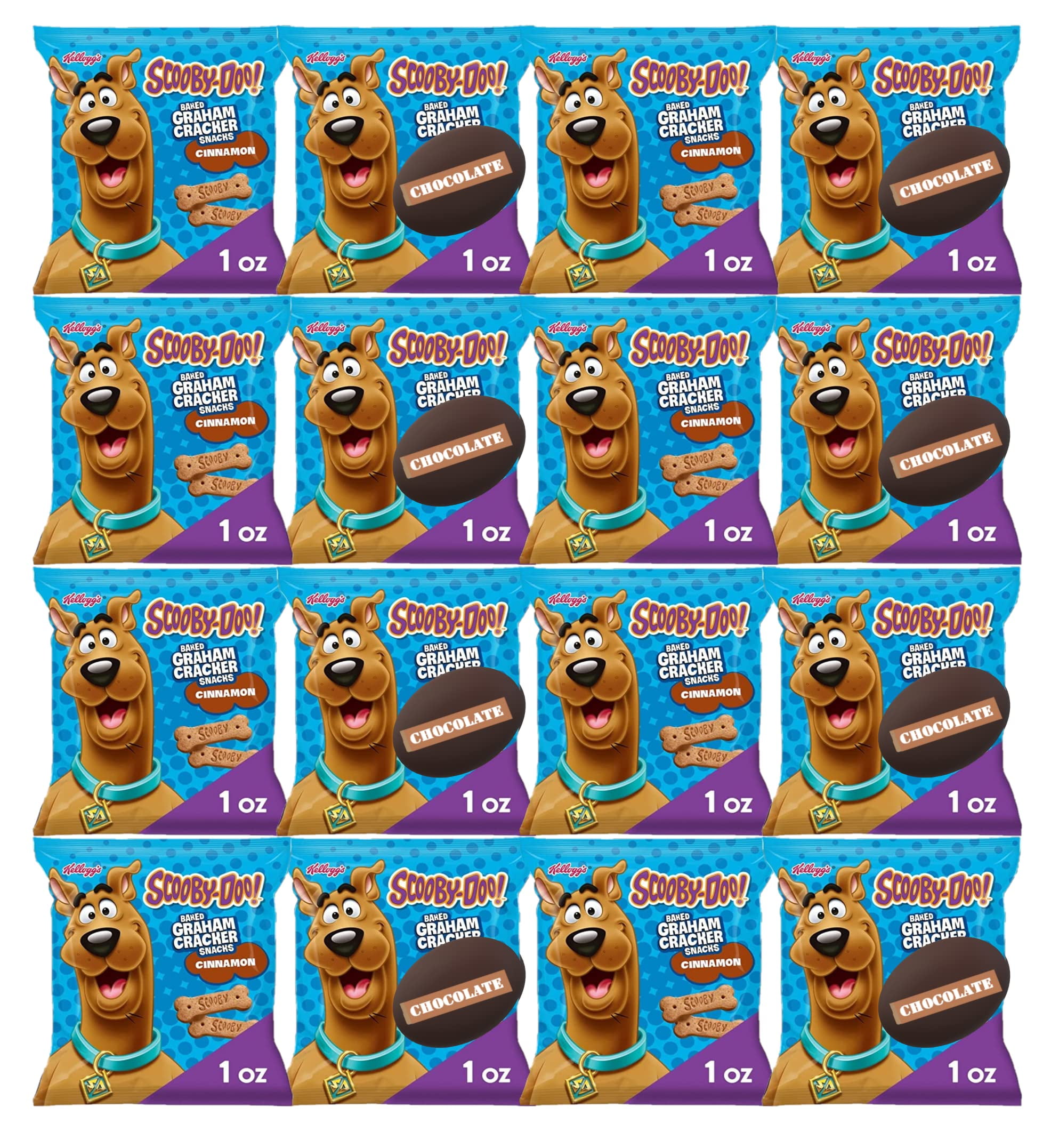 Scooby Snacks, Graham Cracker ZS23 Treats, Cinnamon and Chocolate, Pack ...