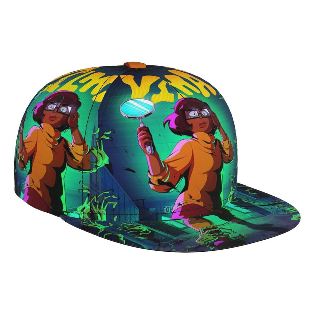 Scooby Velma Adjustable Flat Brim Baseball Cap Snapback Hat Hip Hop ...
