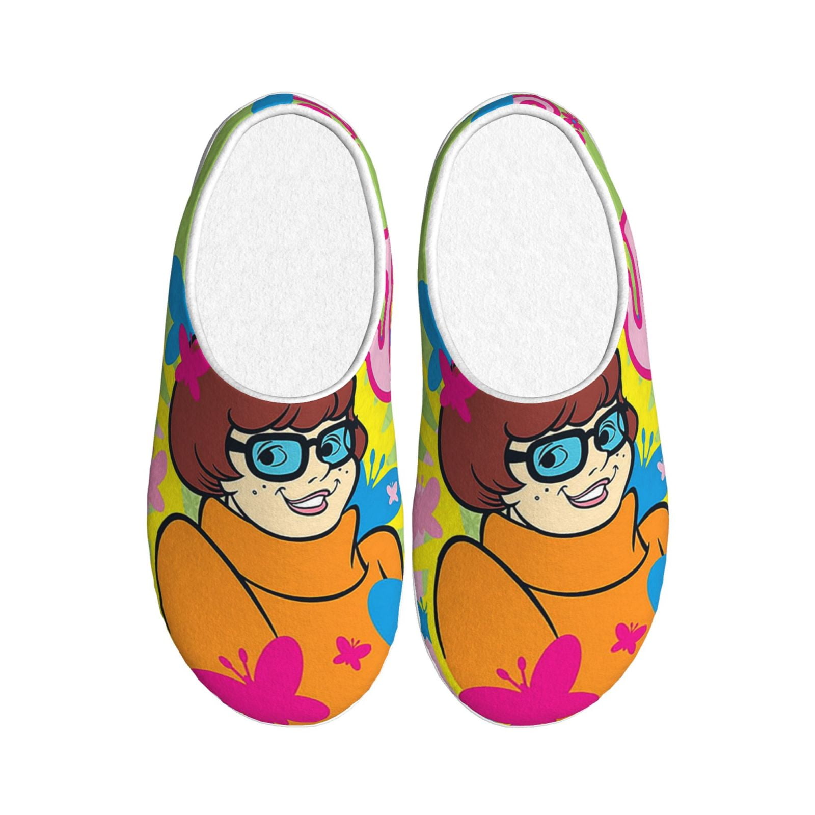 Scooby Velma House Cotton Slippers Slip-On Indoor Memory Foam House ...