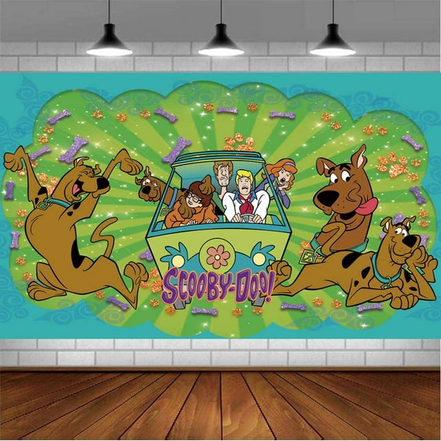 Scooby doo Banner Poster Wall Decor Birthday Backdrop Background Party ...
